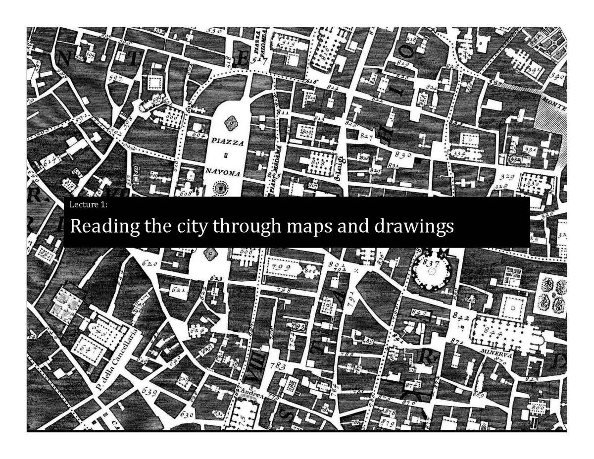 Reading the city through maps and drawings – threshold 內外之間